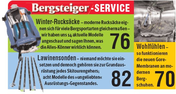 BERGSTEIGER Ausgabe Februar 2007 | Bergsteigen.com