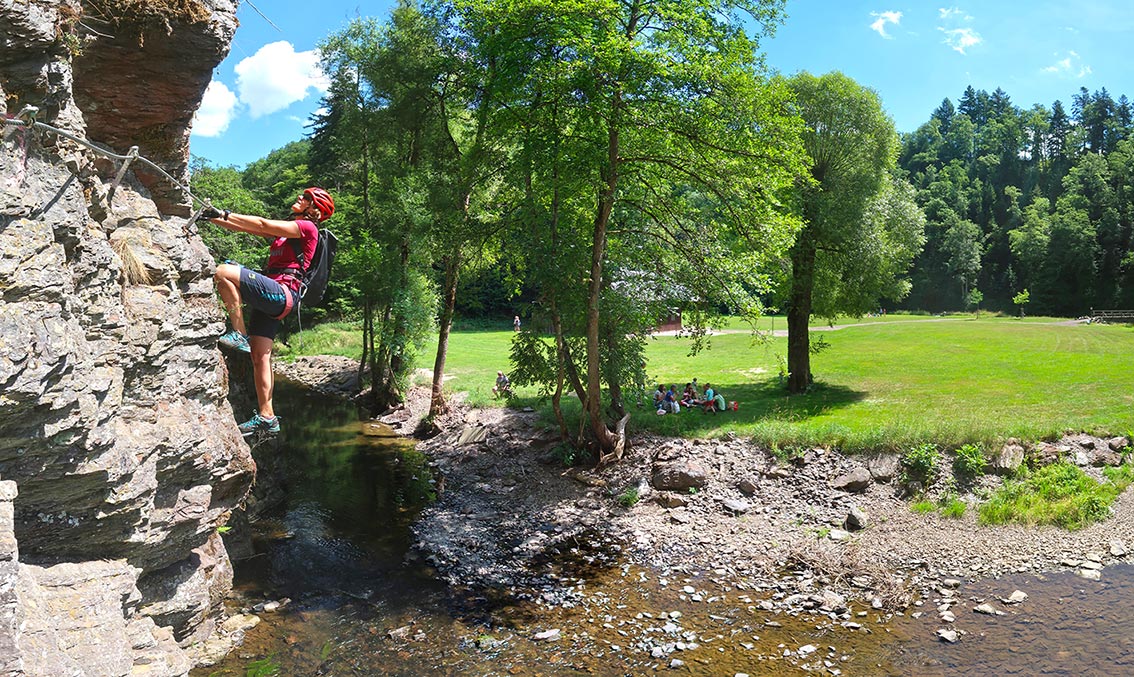 Burgenklettersteig Manderscheid | Bergsteigen.com